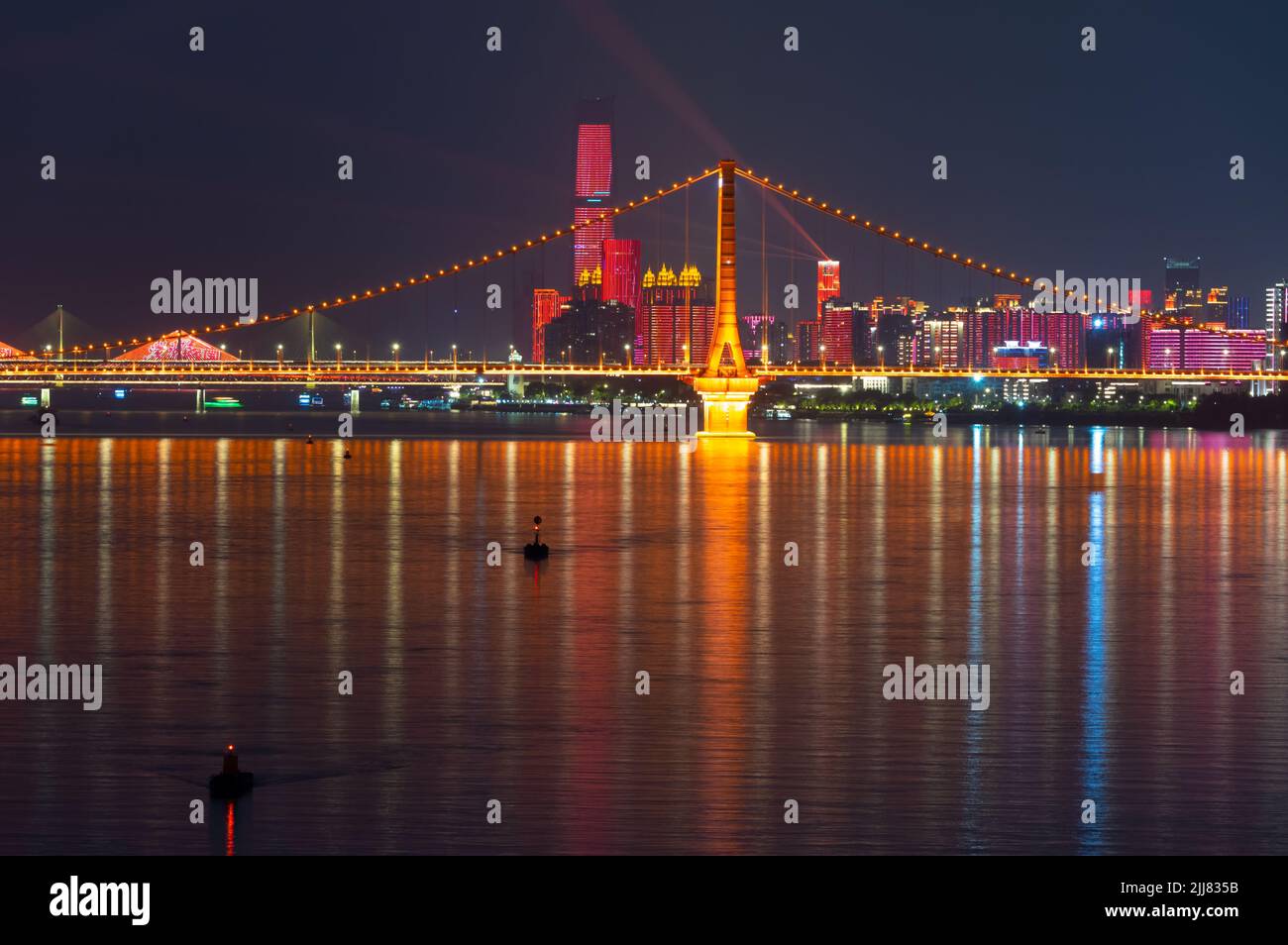 Wuhan city skyline scenery in Wuahn, Hubei, China Stock Photo - Alamy
