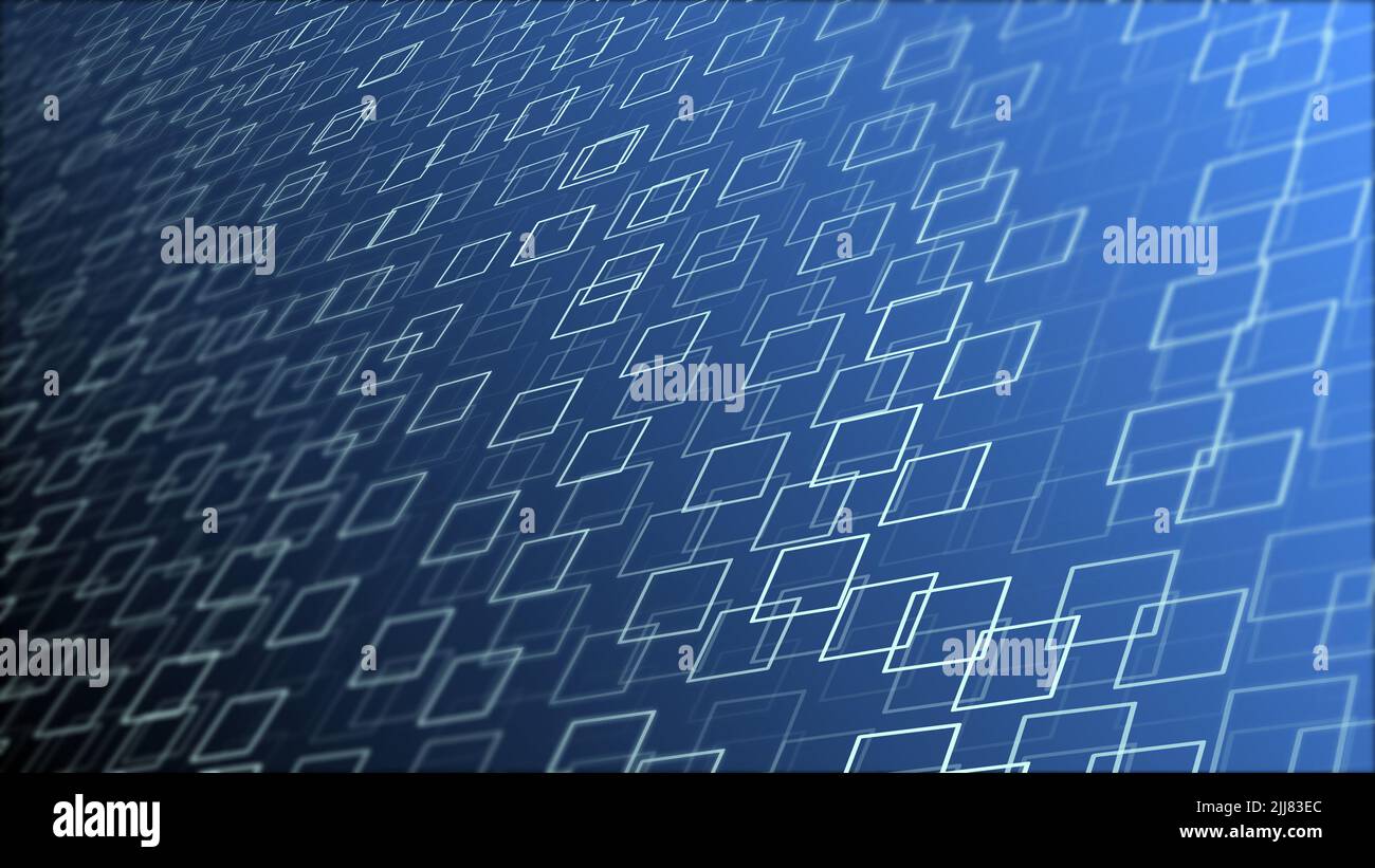 digital 3d square background with blur view Stock Photo - Alamy