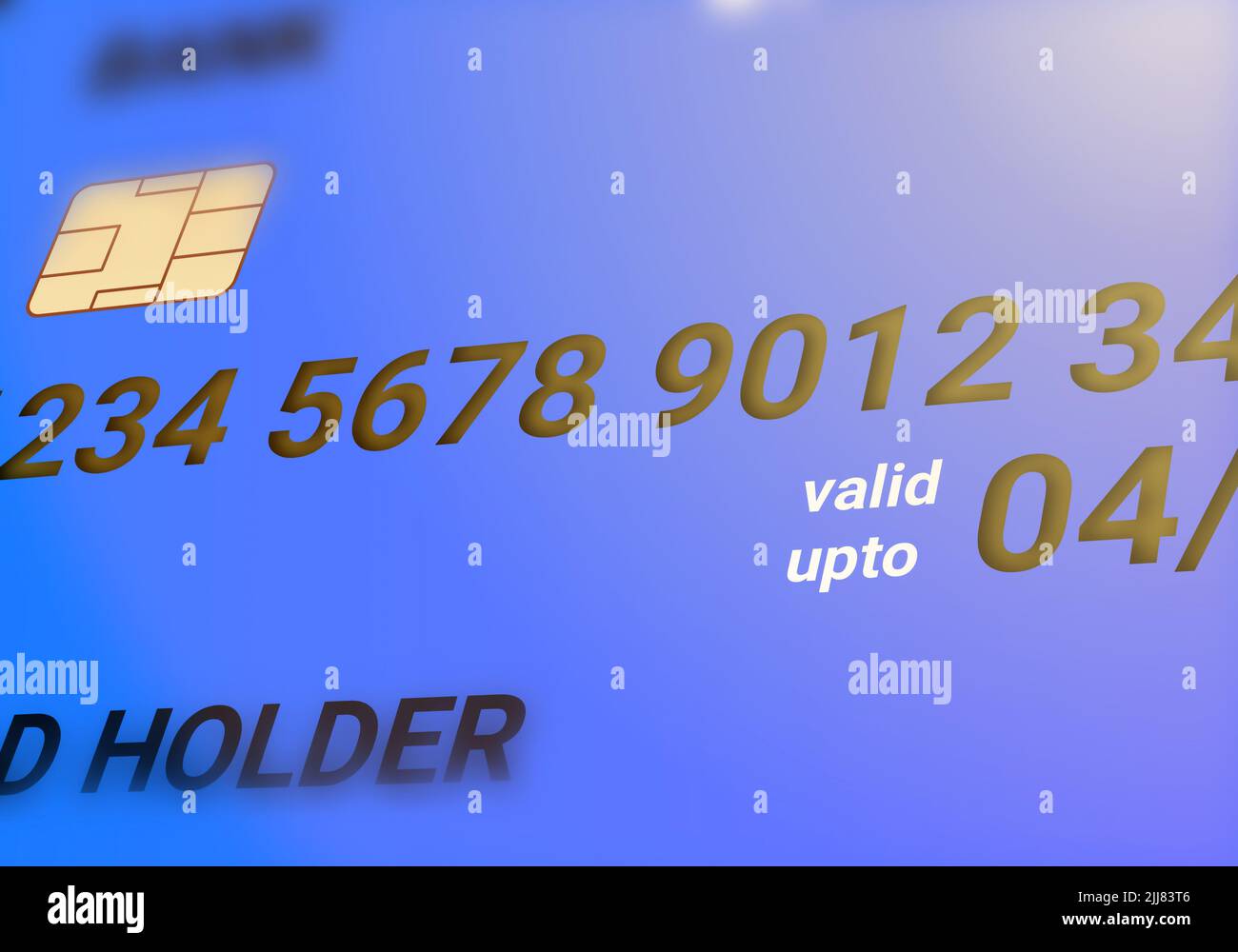 credit card in blur view with bright sun light. concept for banking and ...