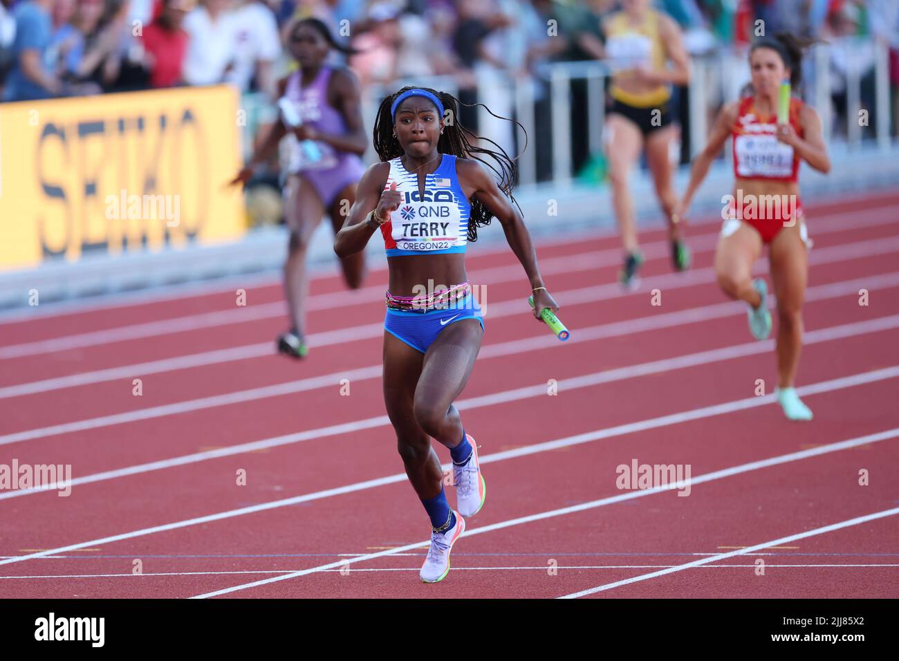 Hayward Field, Eugene, Oregon, USA. 23rd July, 2022. Twanisha Terry ...