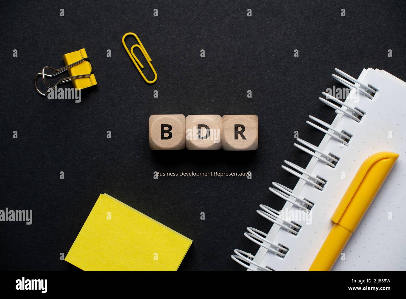 Concept business marketing acronym BDR or Business Development ...