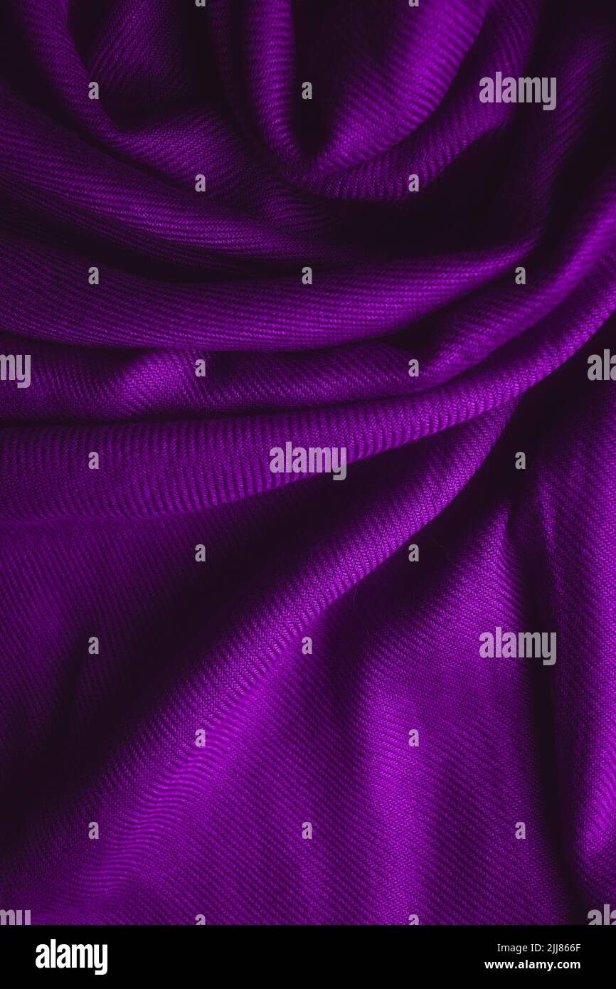 Fabric texture background of purple color (Very Peri). Close up of ...