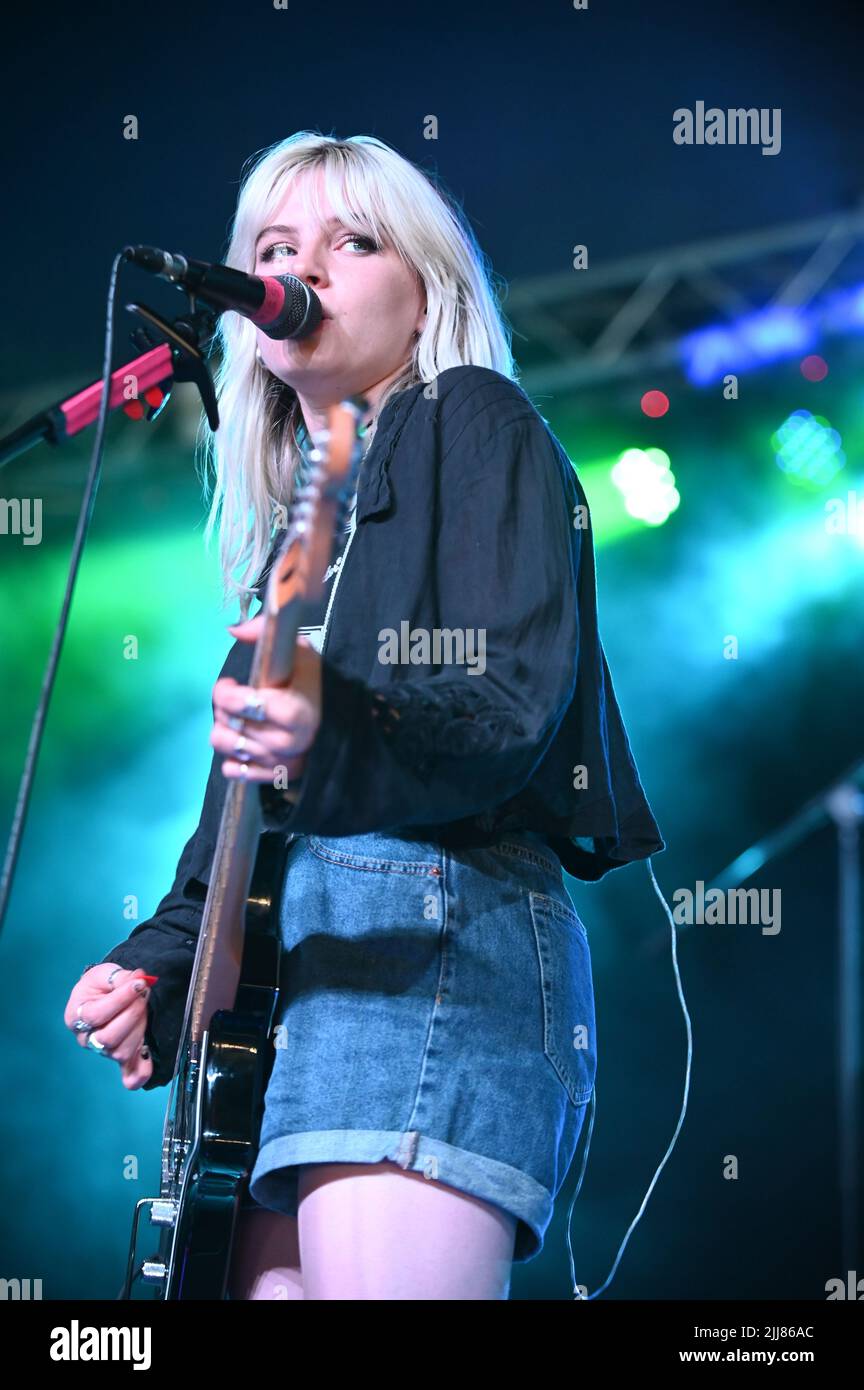 Swim Club Performing at Tramlines Festival , Uk , 23.07.2022 Stock ...