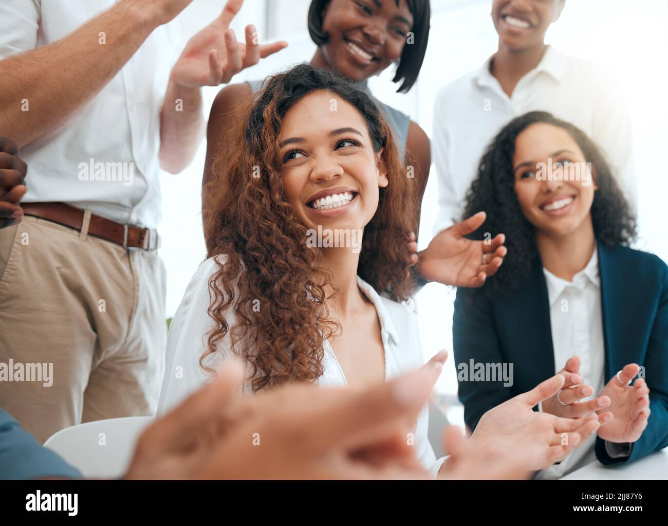 Youll always be rewarded for your hard work. a group of businesspeople ...