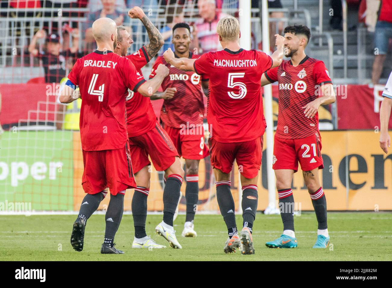 Toronto, Canada. 23rd July, 2022. Michael Bradley (4), Domenico ...