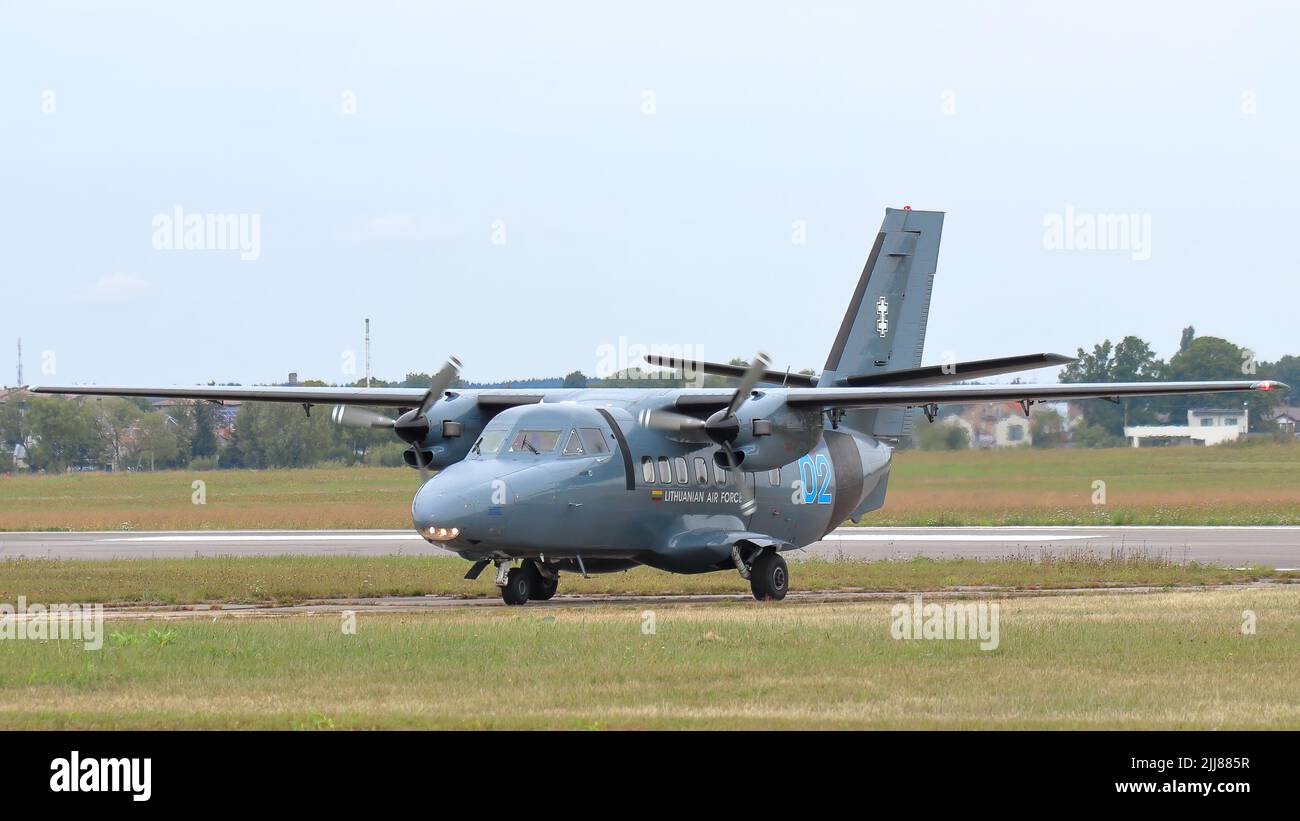 KAUNAS / LITHUANIA - August 10, 2019: Lithuanian Air Force Let L-410 ...