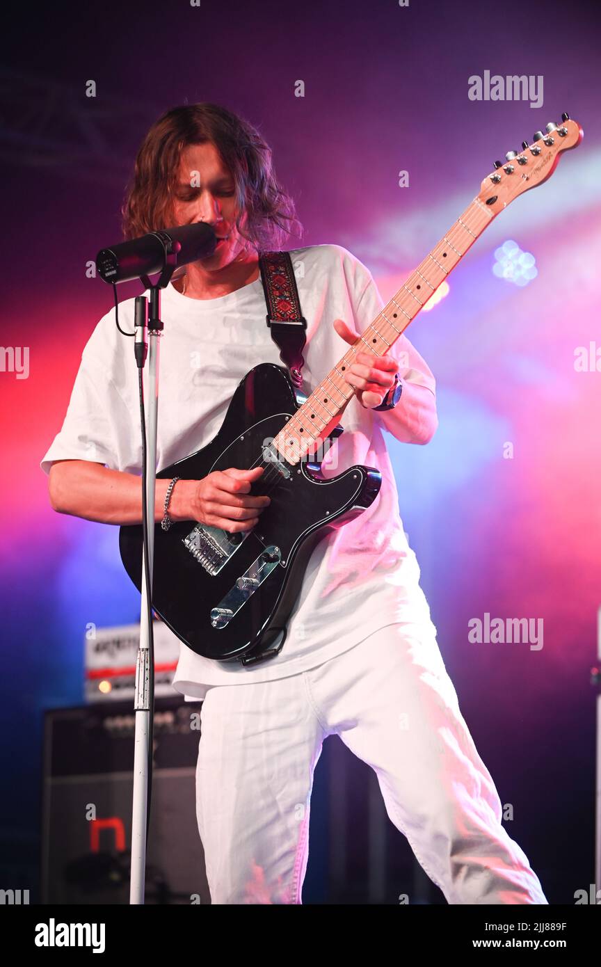 October Drift Performing at Tramlines Festival , Uk , 23.07.2022 Stock ...