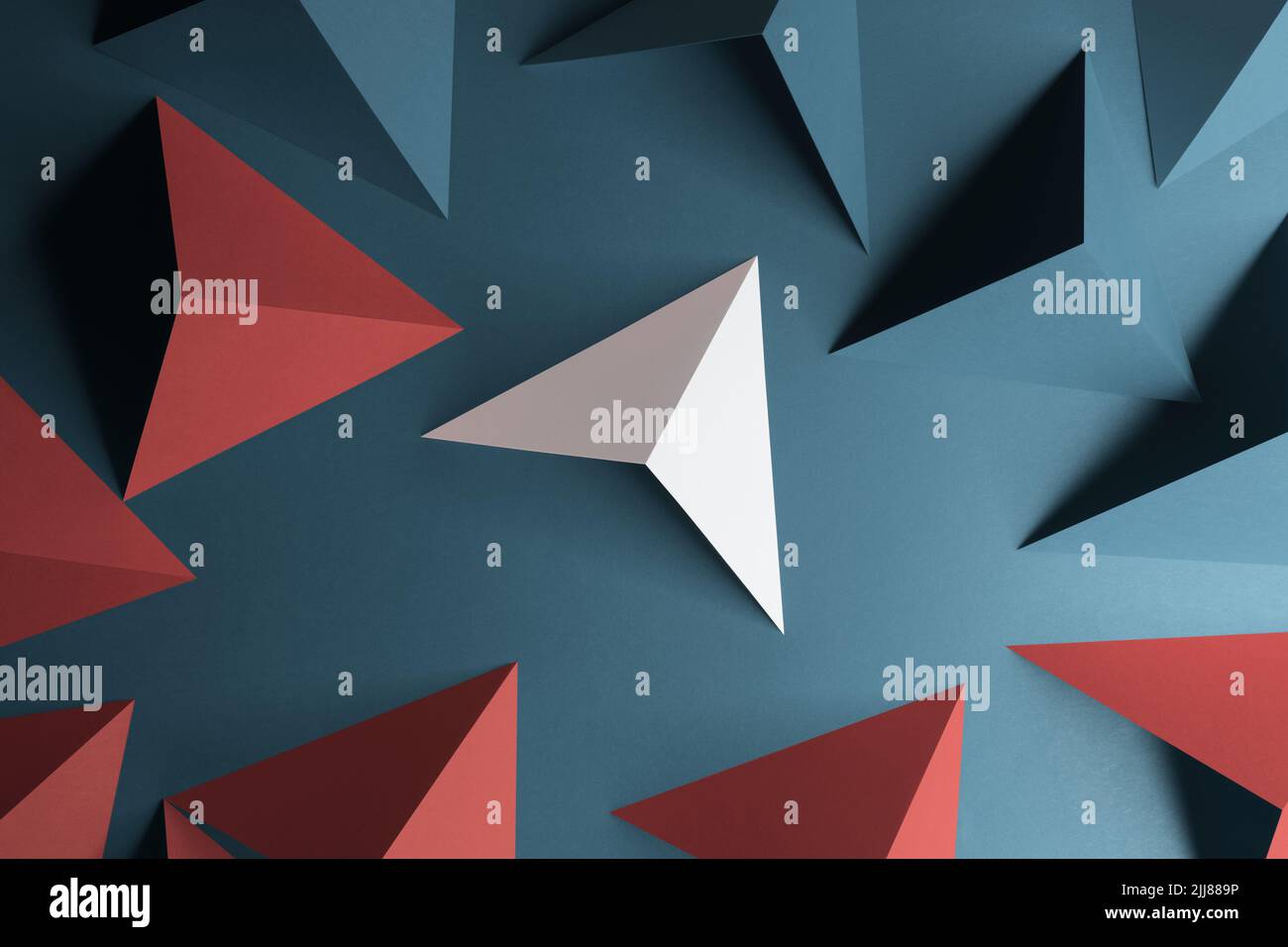 Triangular elements of paper, abstract Stock Photo - Alamy