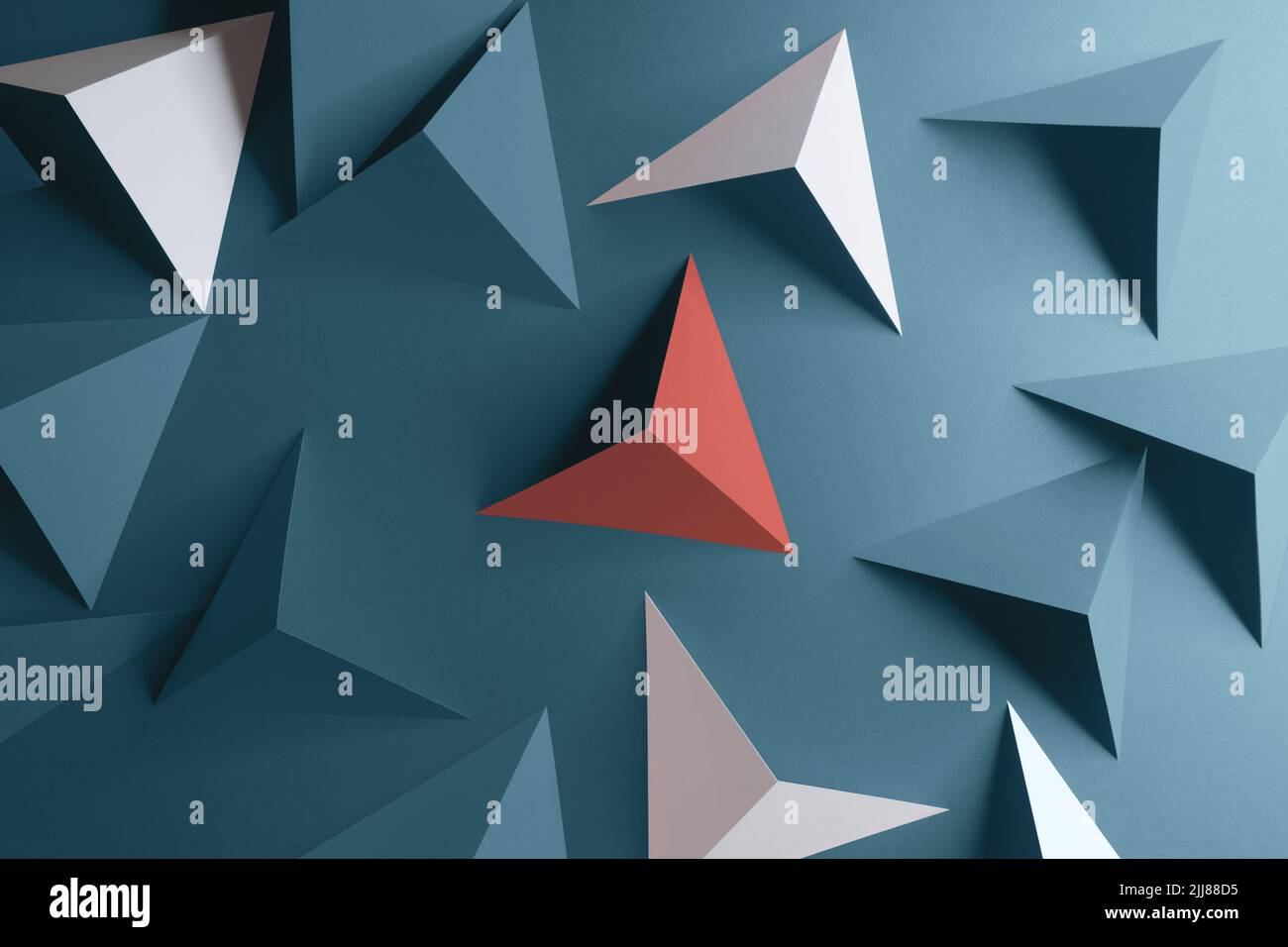 Triangular elements of paper, abstract Stock Photo - Alamy