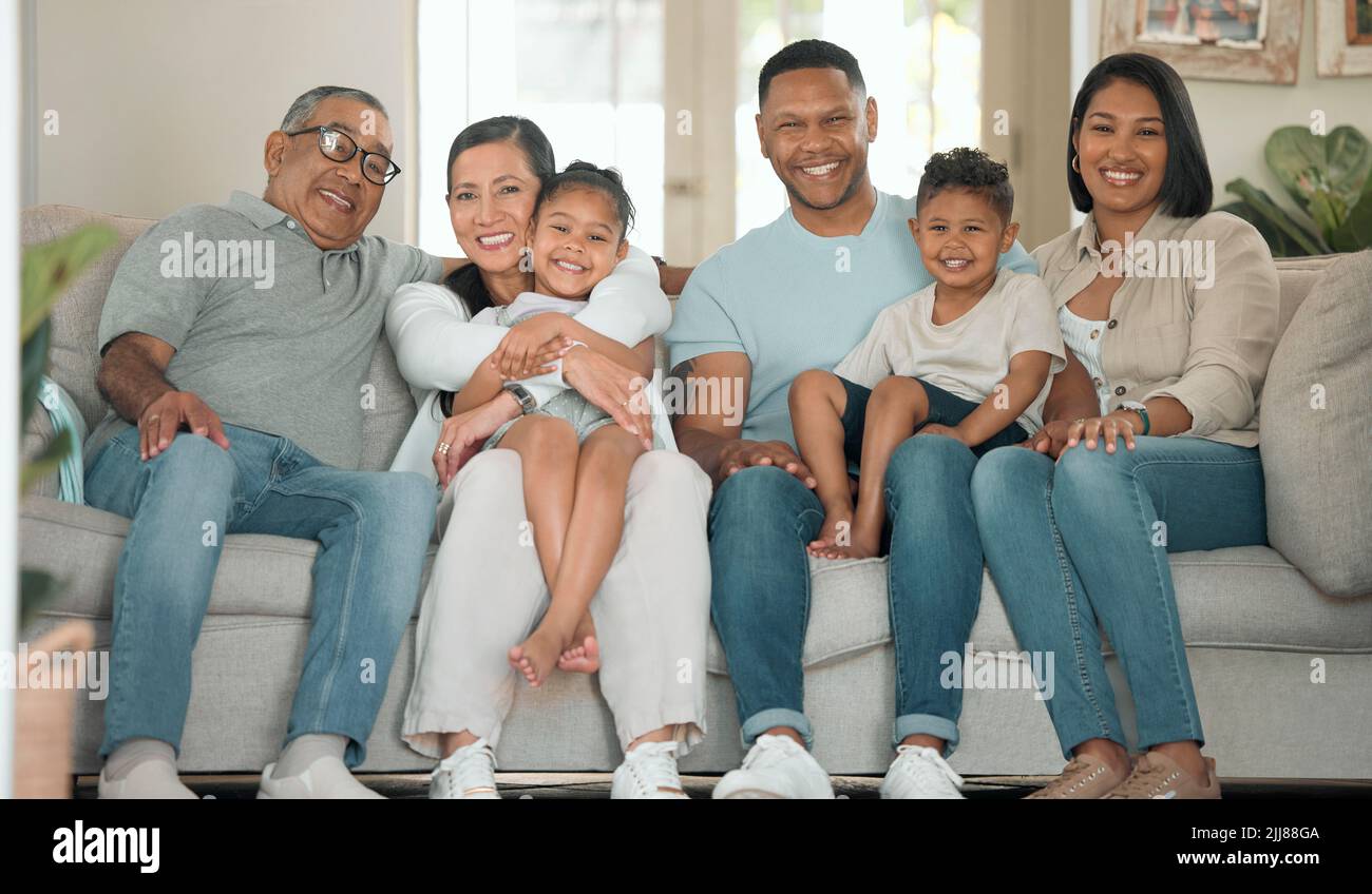 Happy Family Inside Home