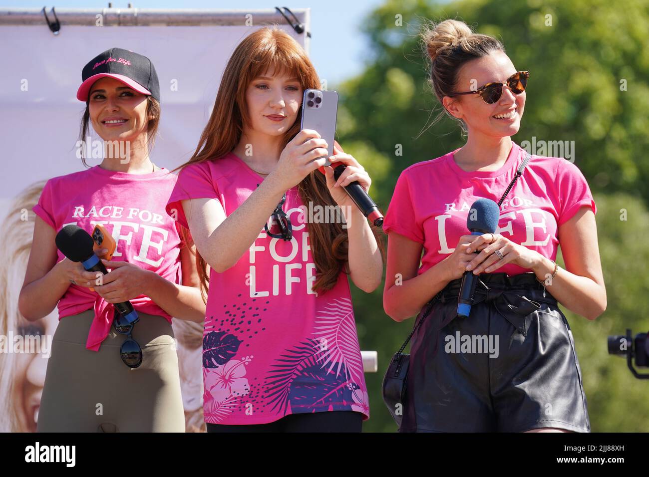 Former Girls Aloud band members (left to right) Cheryl, Nicola Roberts ...