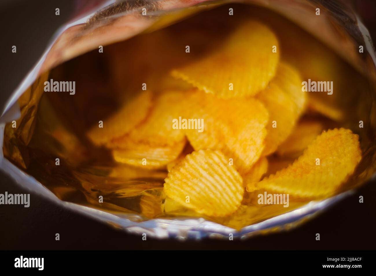 potato chip beer chaser food snack spicy crisp bag Stock Photo - Alamy