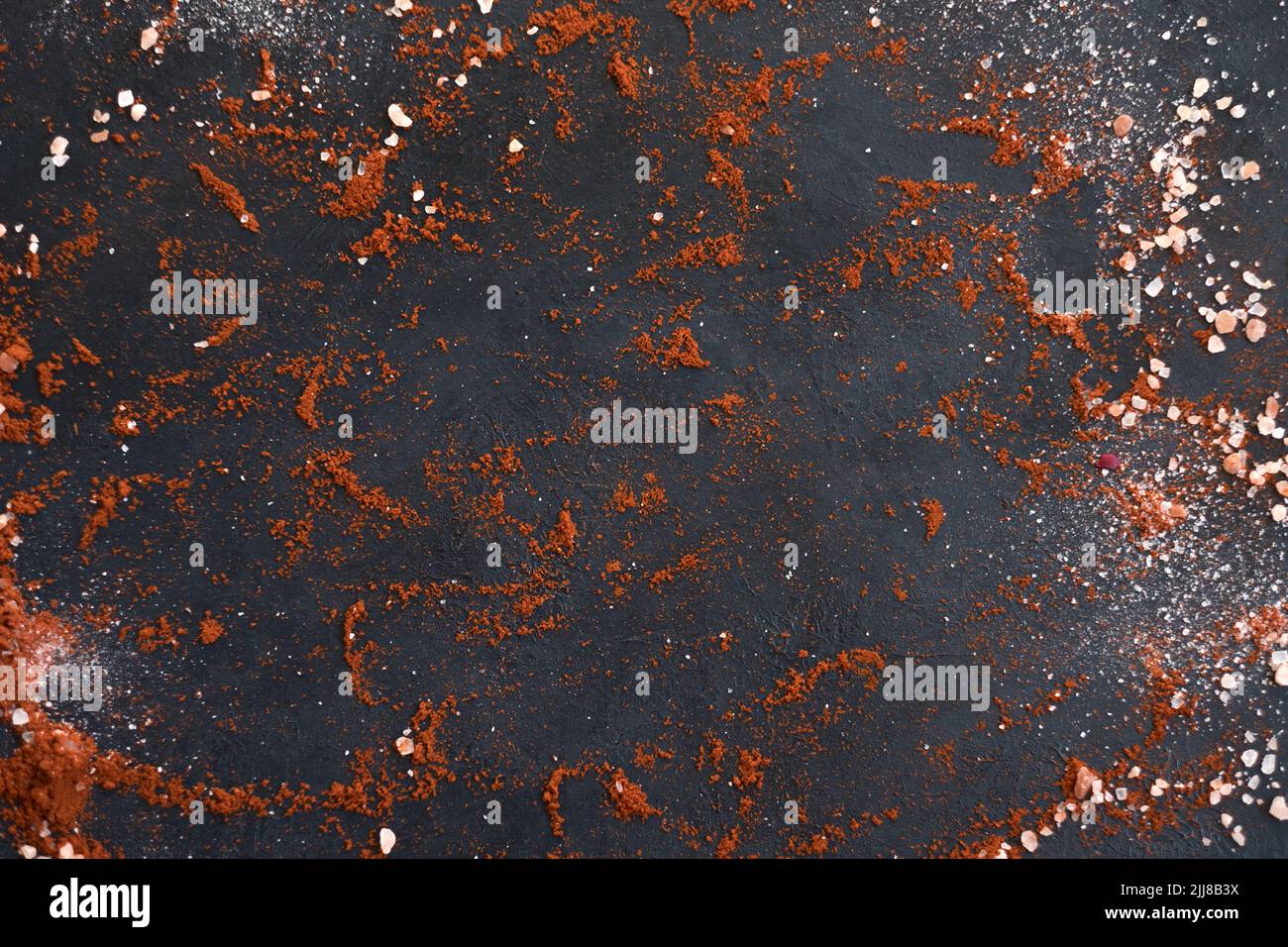food dark background salt pepper spices mix Stock Photo - Alamy