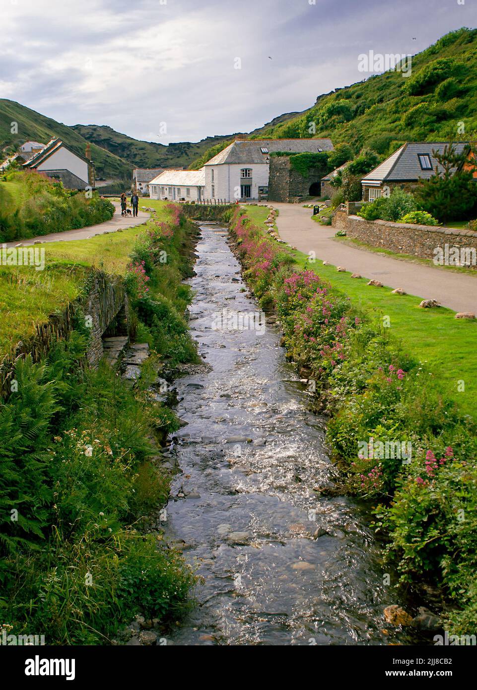 Boscastle Village and The River Valency Stock Photo - Alamy