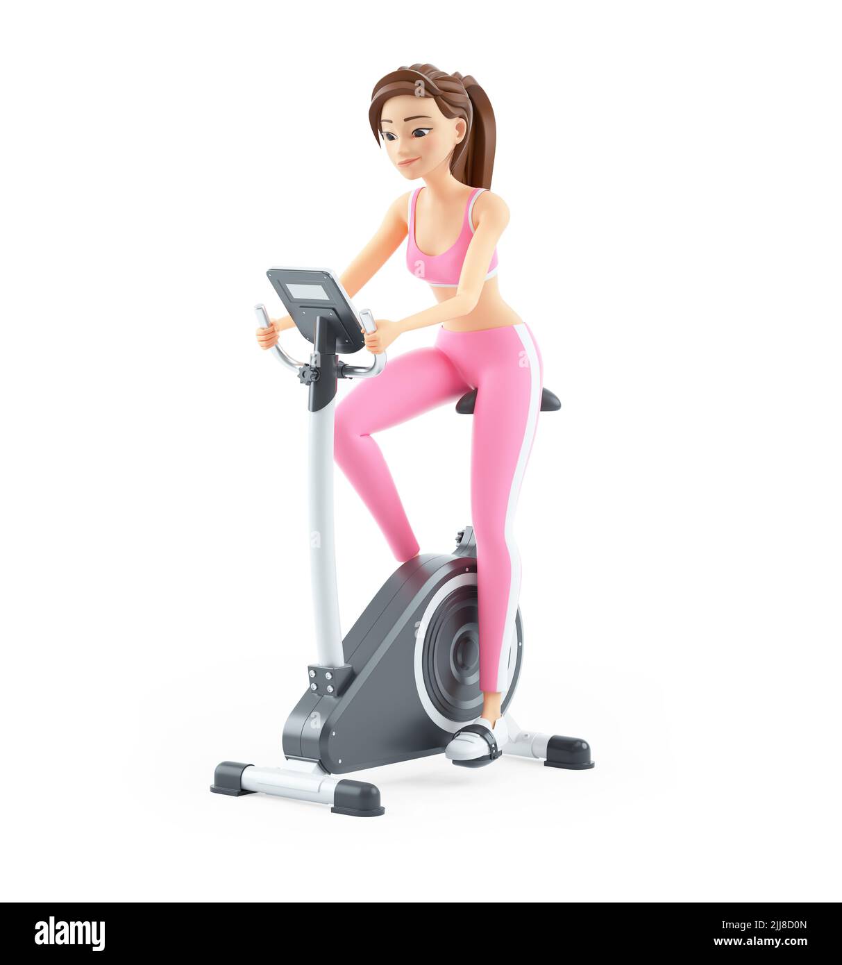 3d person on bicycle hi-res stock photography and images - Alamy