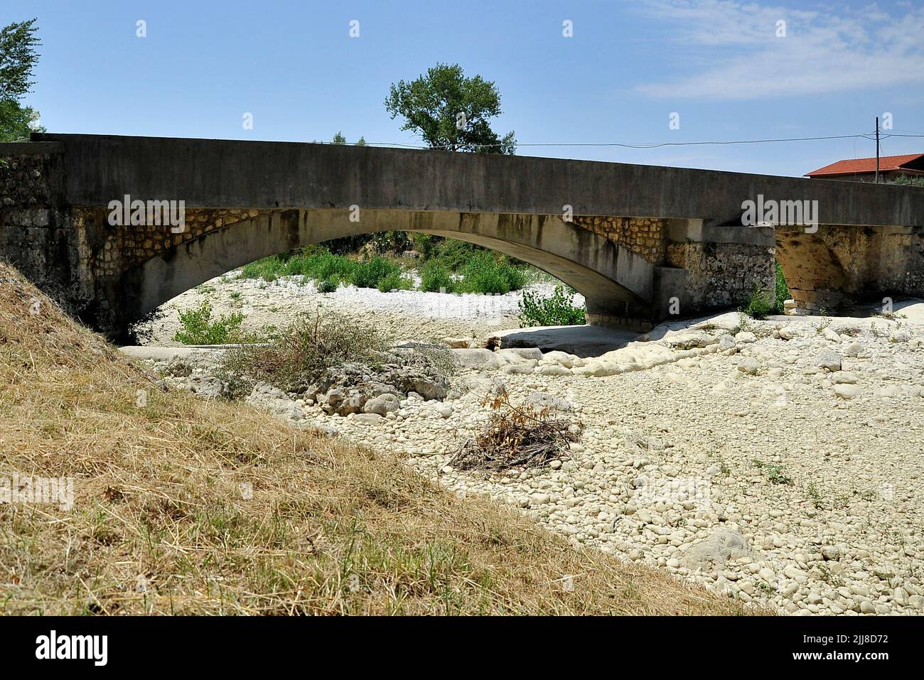 Melfa river in the province of Frosinone, a tributary of the Liri river ...