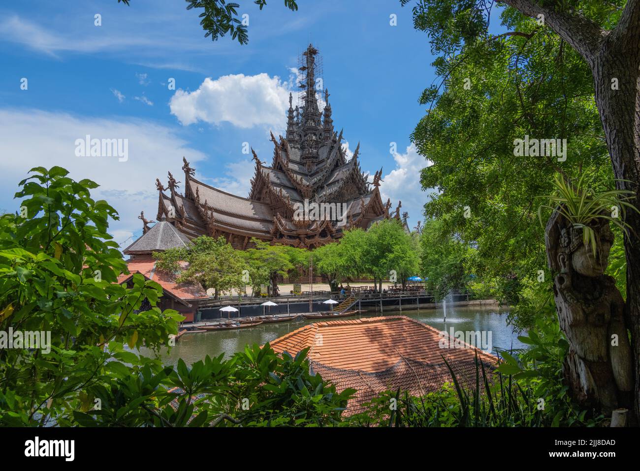 The Sanctuary of Truth is a Buddhist temple-style memorial in Pattaya, Chonburi province. The ...