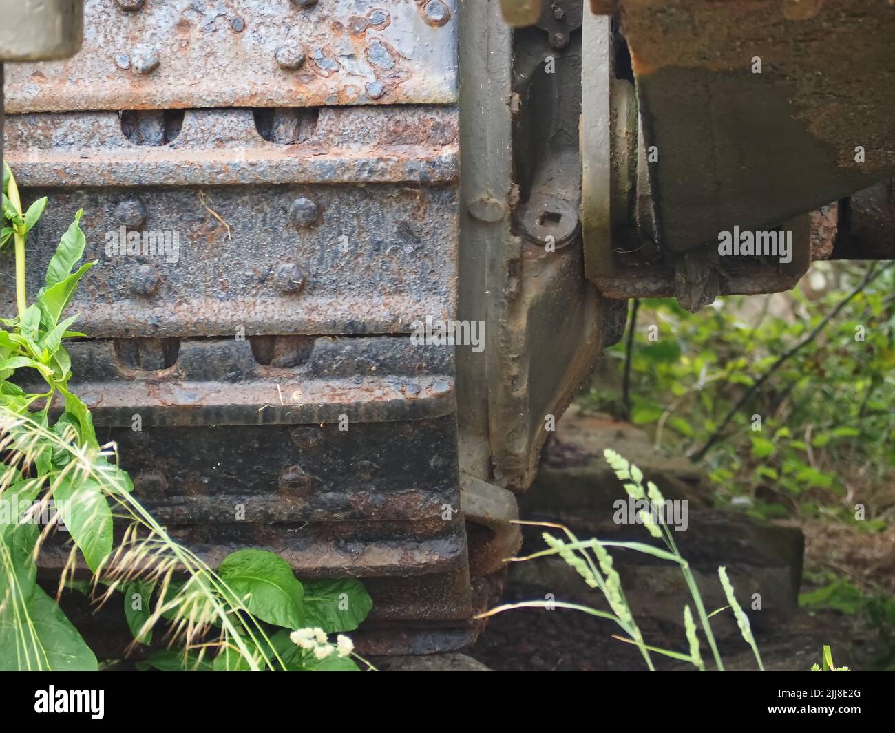 Chain caterpillar Cat bulldozer for military purpose in Espinho Stock ...