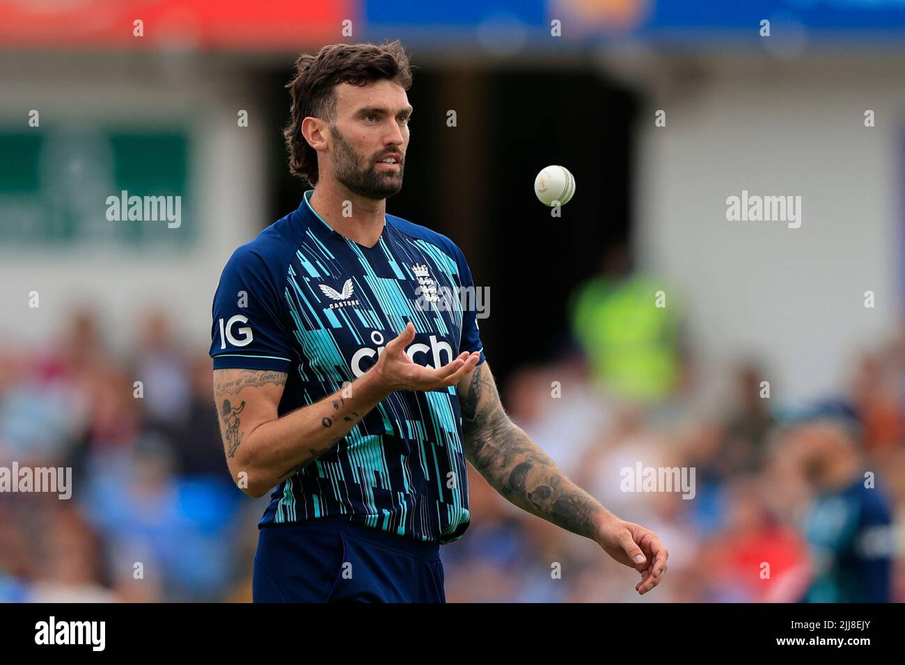 Reece Topley of England Stock Photo - Alamy