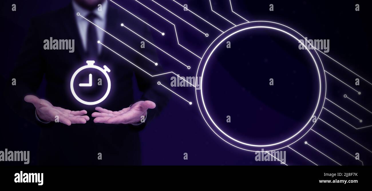 Businessman in suit holding open palm symbolizing successful teamwork ...