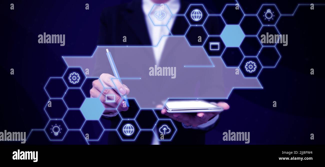 Businessman in suit holding open palm symbolizing successful teamwork ...