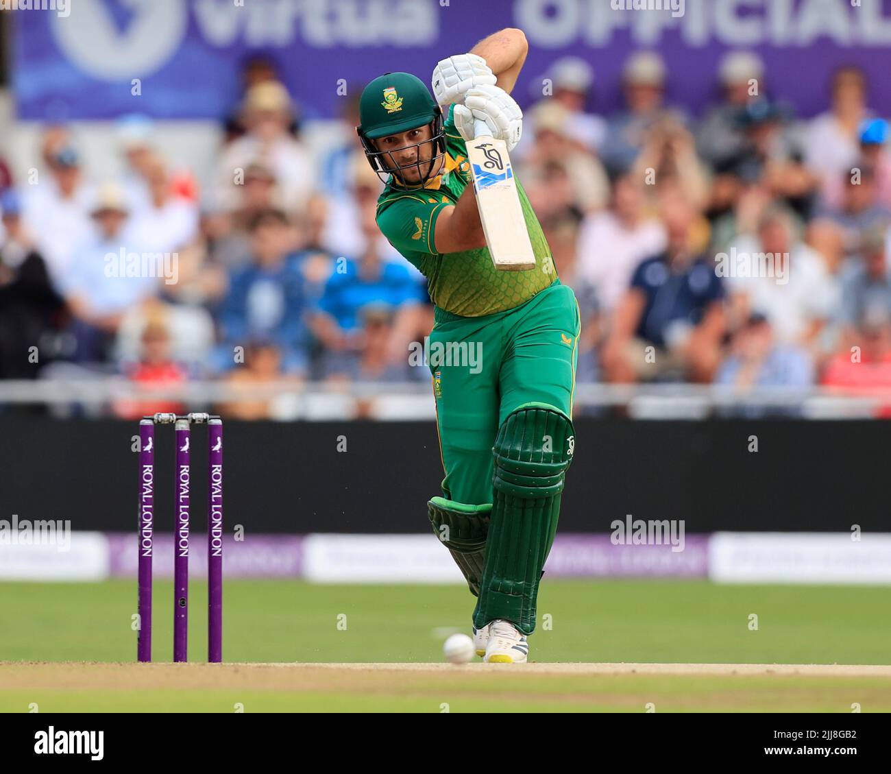 Janneman Malan batting for South Africa Stock Photo - Alamy