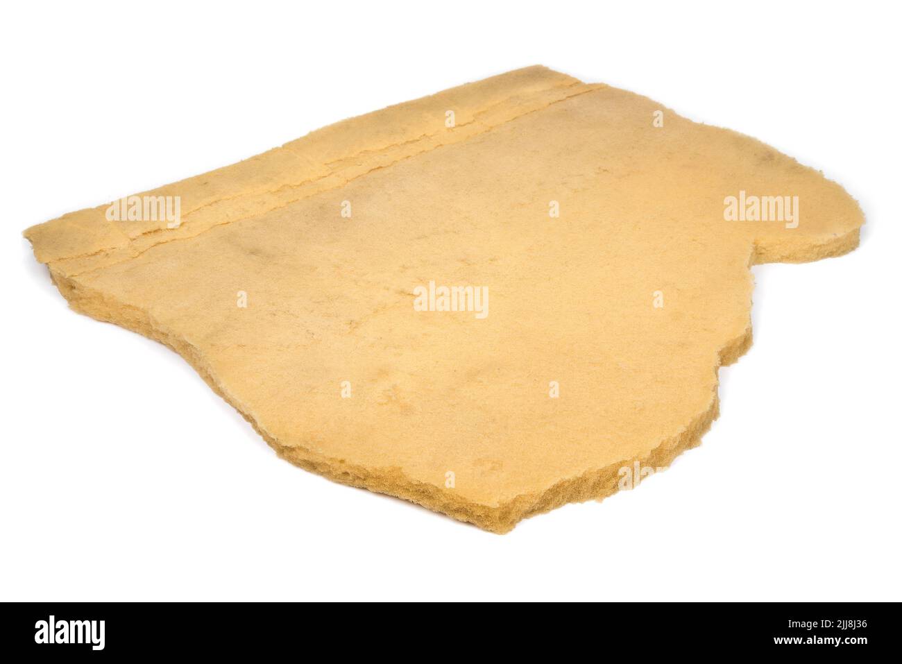 Old upholstery foam on a white background Stock Photo - Alamy