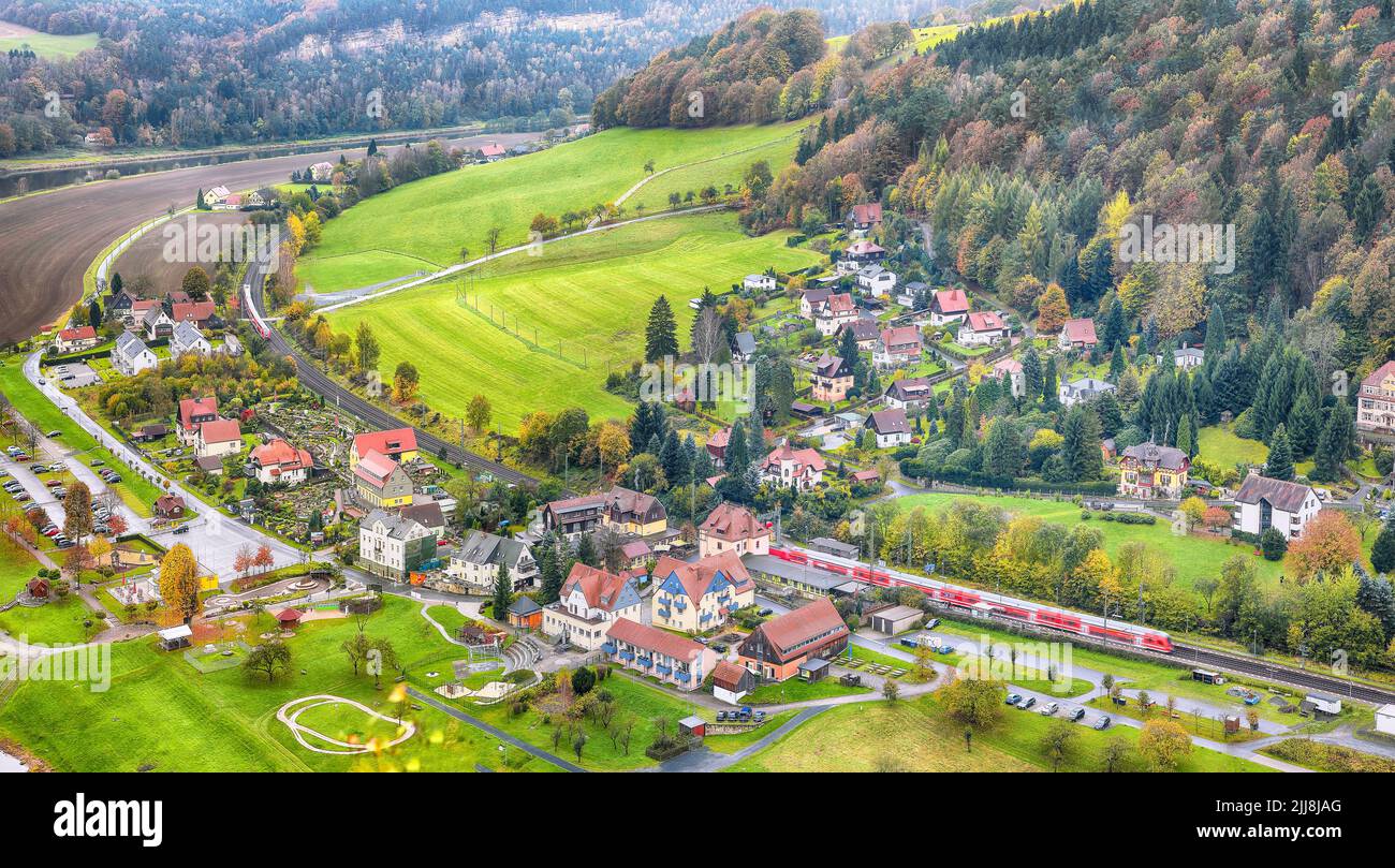 Train of the saxon railway hi-res stock photography and images - Alamy