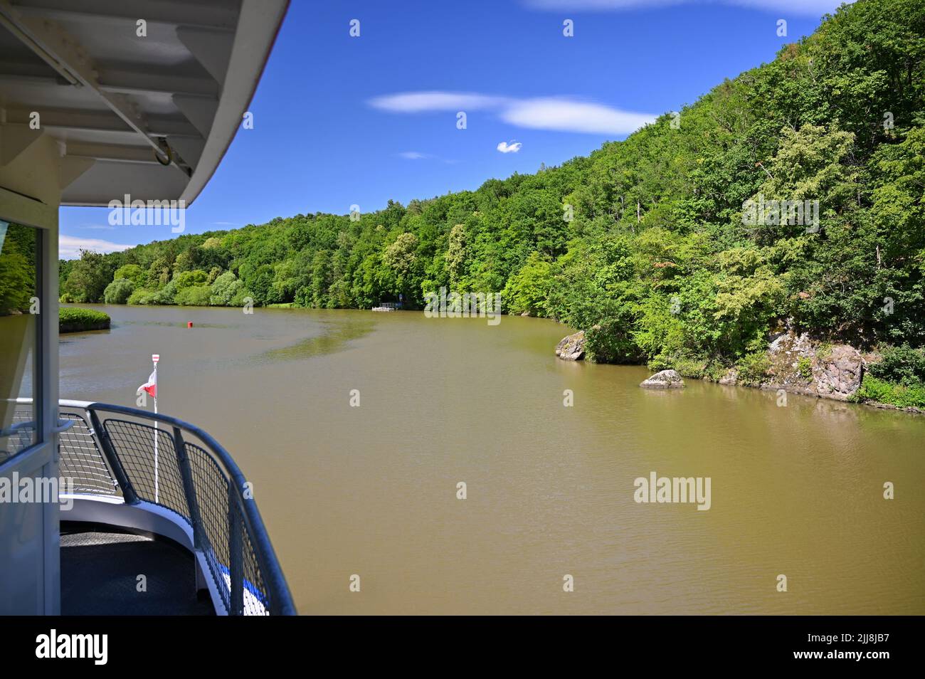Brno Dam. Beautiful summer landscape in the Czech Republic. View from ...