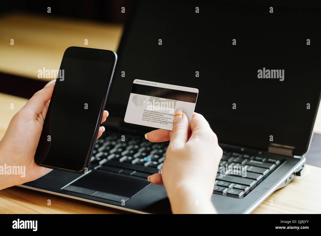 online banking account login card mobile phone Stock Photo - Alamy