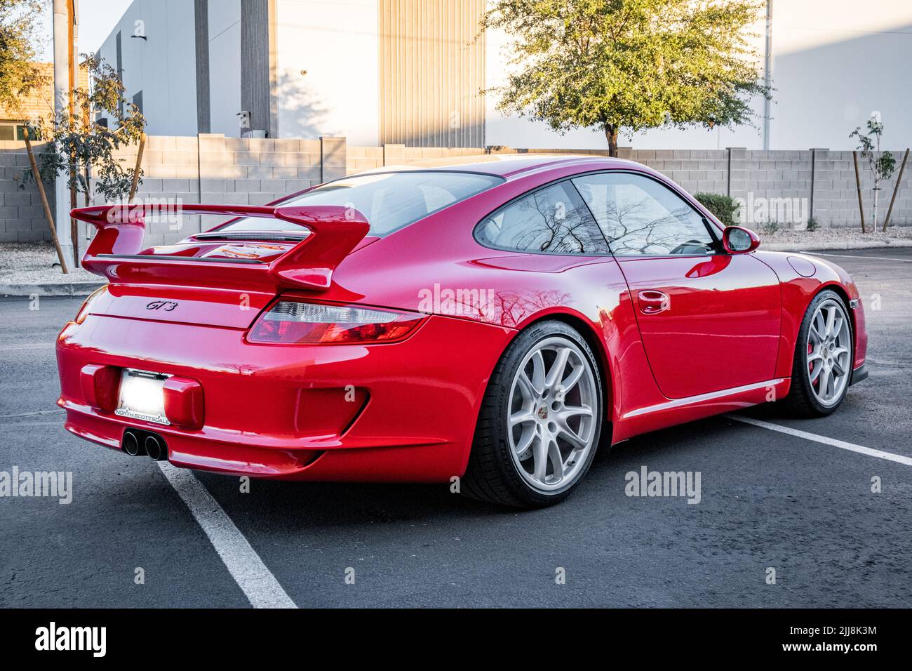 Red 2008 Porsche 911 GT3 Stock Photo - Alamy