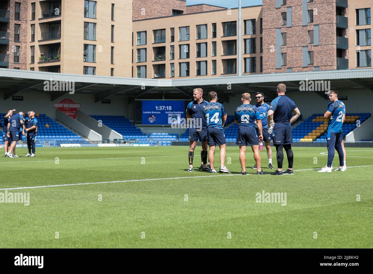 West Ealing, UK. 24th July, 2022. *** STADIUM GV during the Kingstone ...