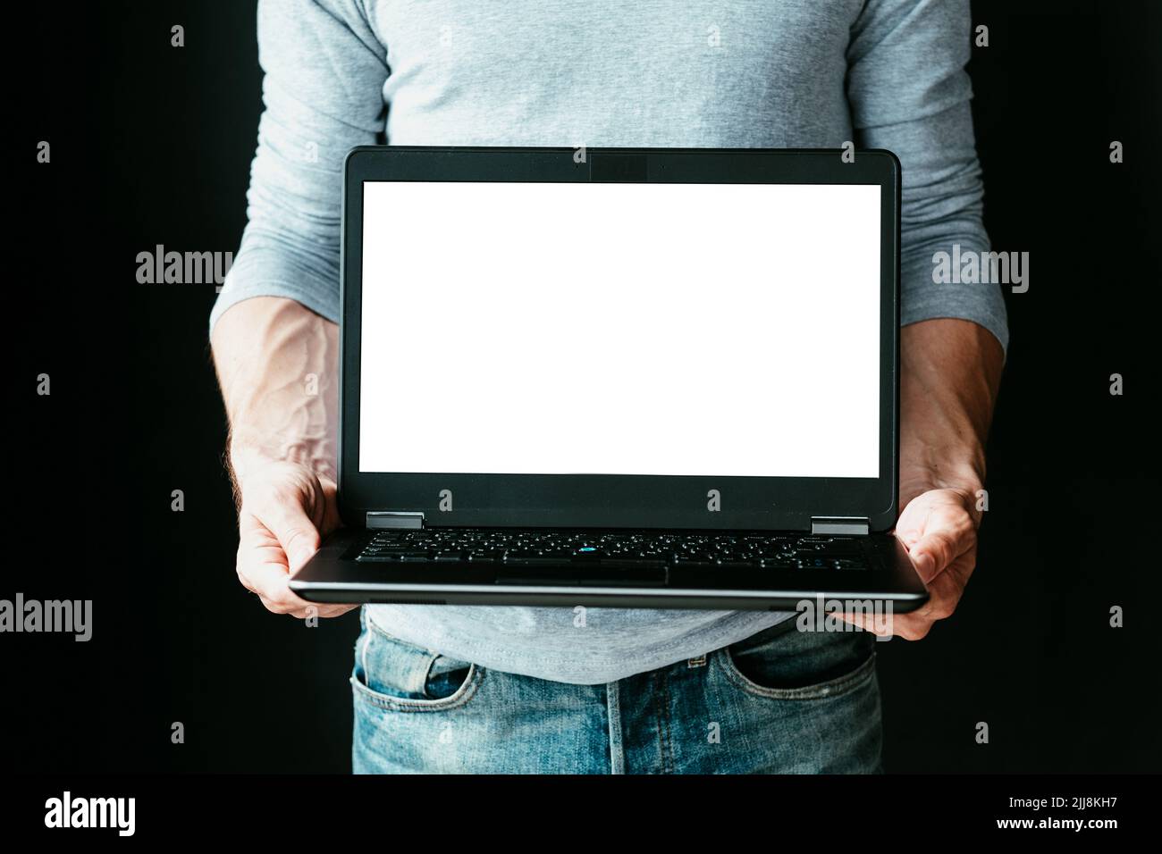 online income remote work technology white screen Stock Photo - Alamy