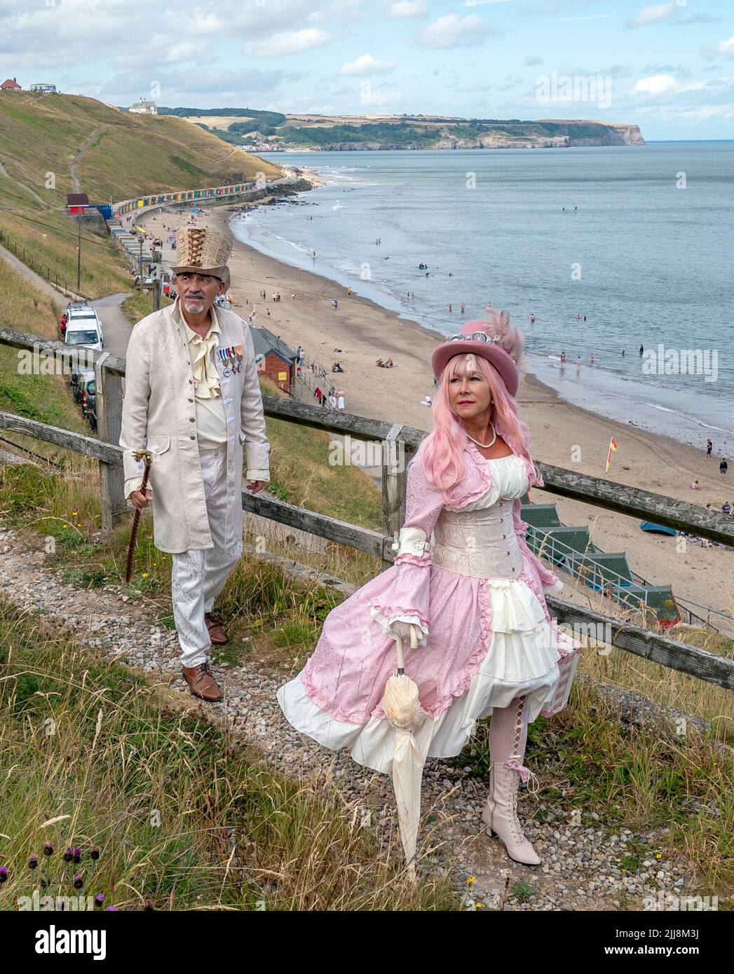 Steampunks attend the Whitby Steampunk Weekend, in Whitby, Yorkshire ...