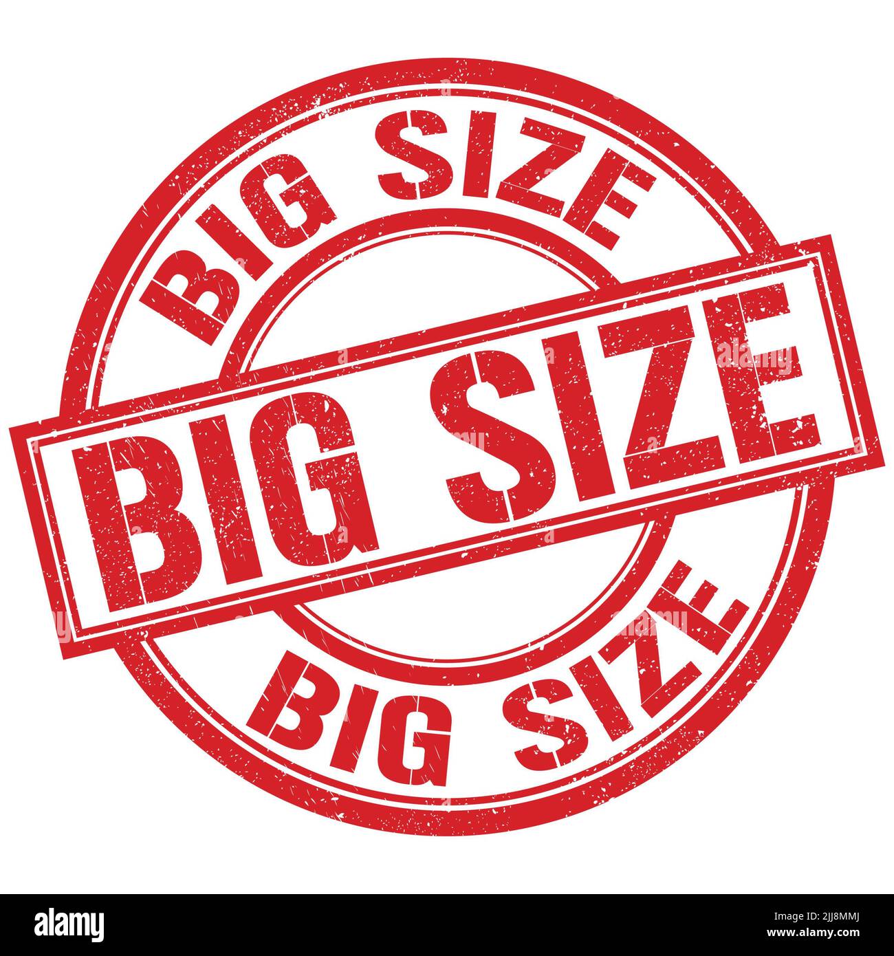 BIG SIZE text written word on red round stamp sign Stock Photo - Alamy