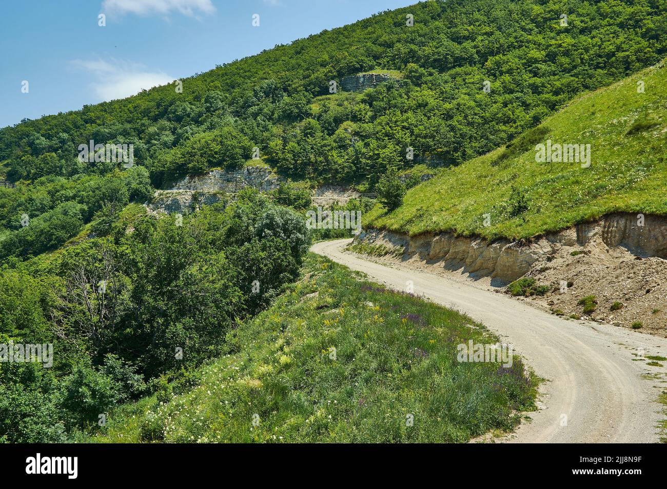 Sulak Canyon, steep-sided deepest canyon in Europe carved by the Sulak ...
