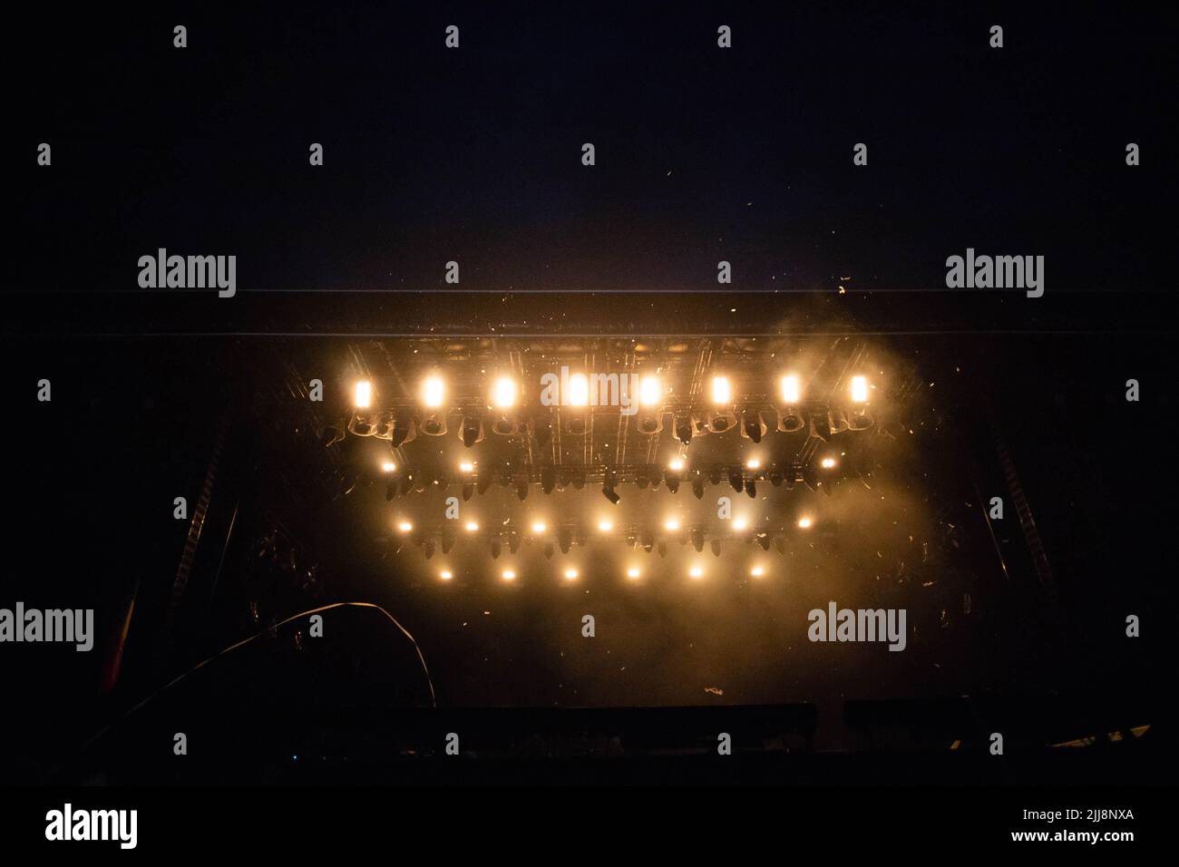 stage lights live concert summer music festival Stock Photo - Alamy