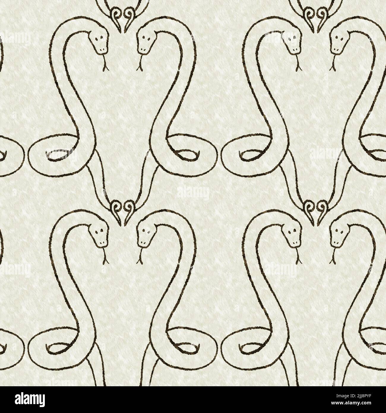 Cute safari snake wild animal pattern for babies room decor. Seamless ...