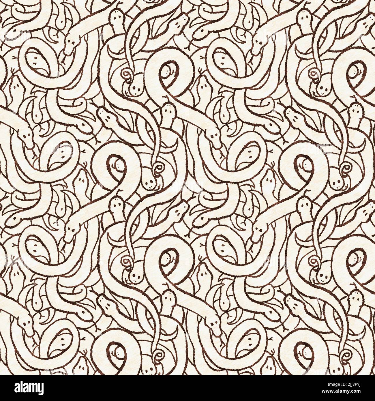 Cute safari snake wild animal pattern for babies room decor. Seamless ...