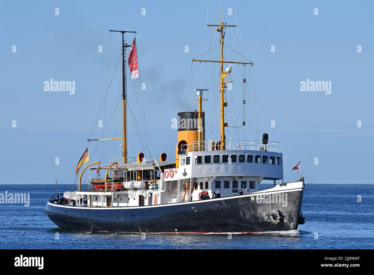 Steam-Icebreaker WAL underway from Flensburg to Bremerhaven Stock Photo ...