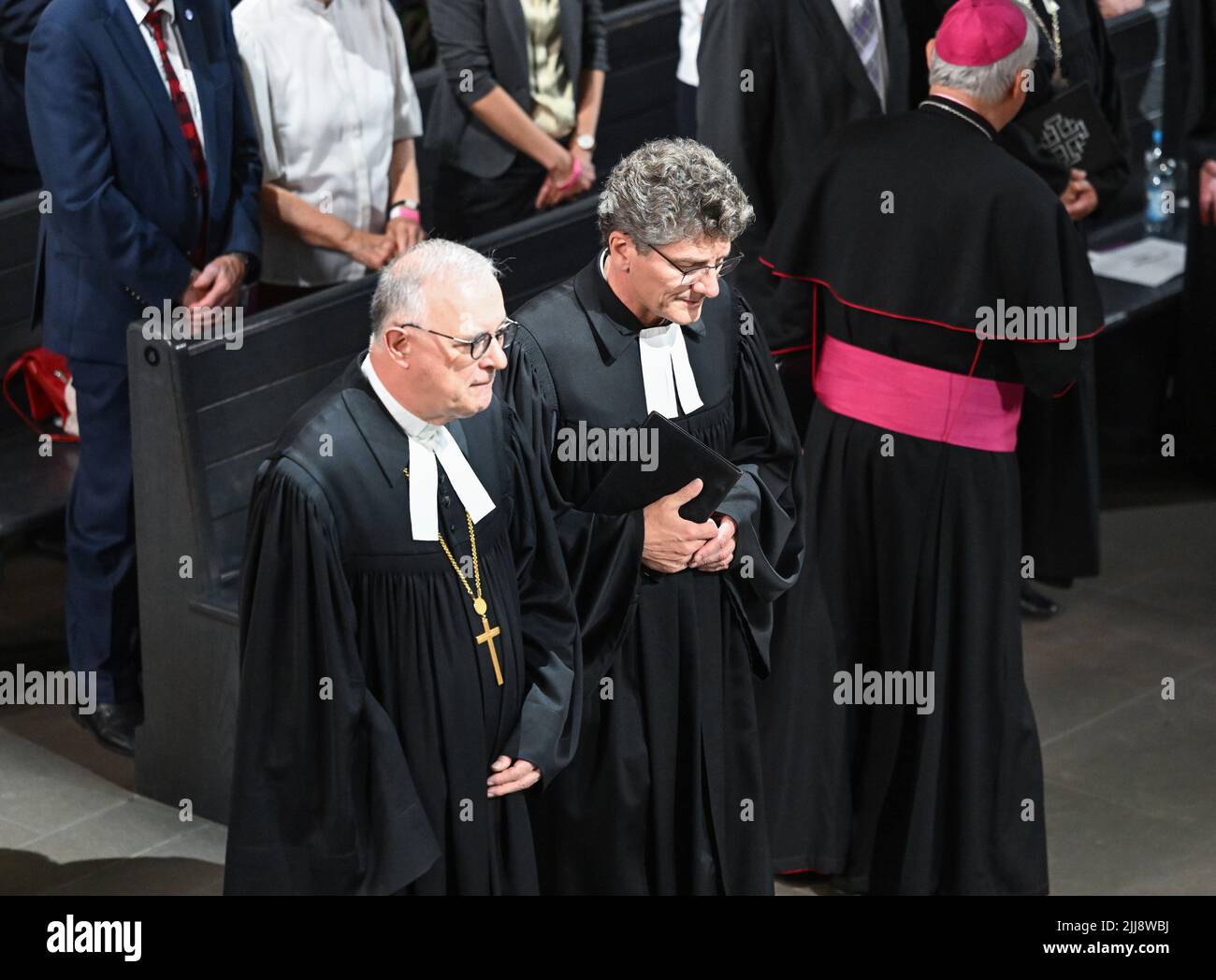 Stuttgart, Germany. 24th July, 2022. Ernst-Wilhelm Gohl (r), the new ...