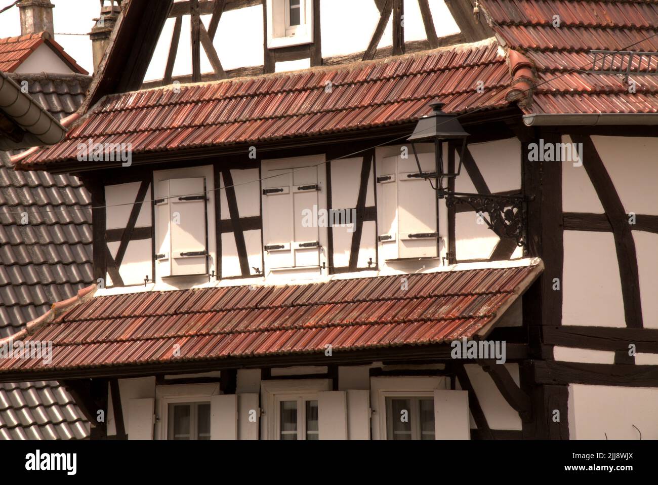 The exterior of a well-made modern house in the medieval wattle and ...