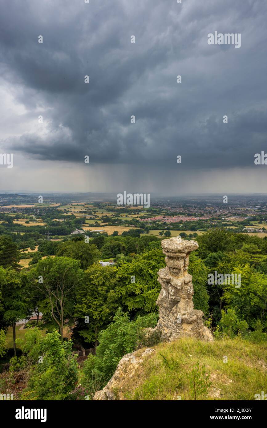 The devils chimney on leckhampton hill hi-res stock photography and ...