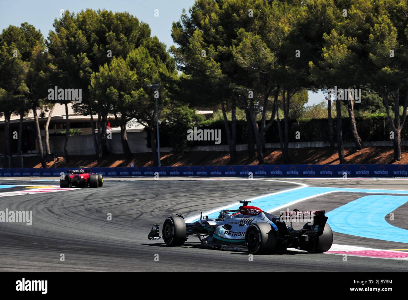 Le Castellet, France. 24th July, 2022. George Russell (GBR) Mercedes ...