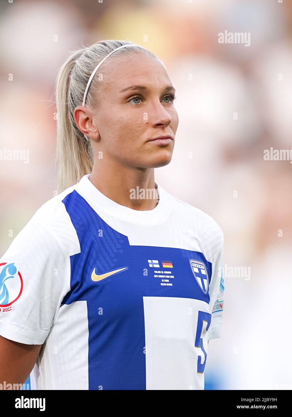 Milton Keynes, England, July 16th 2022: Emma Koivisto (5 Finland ...