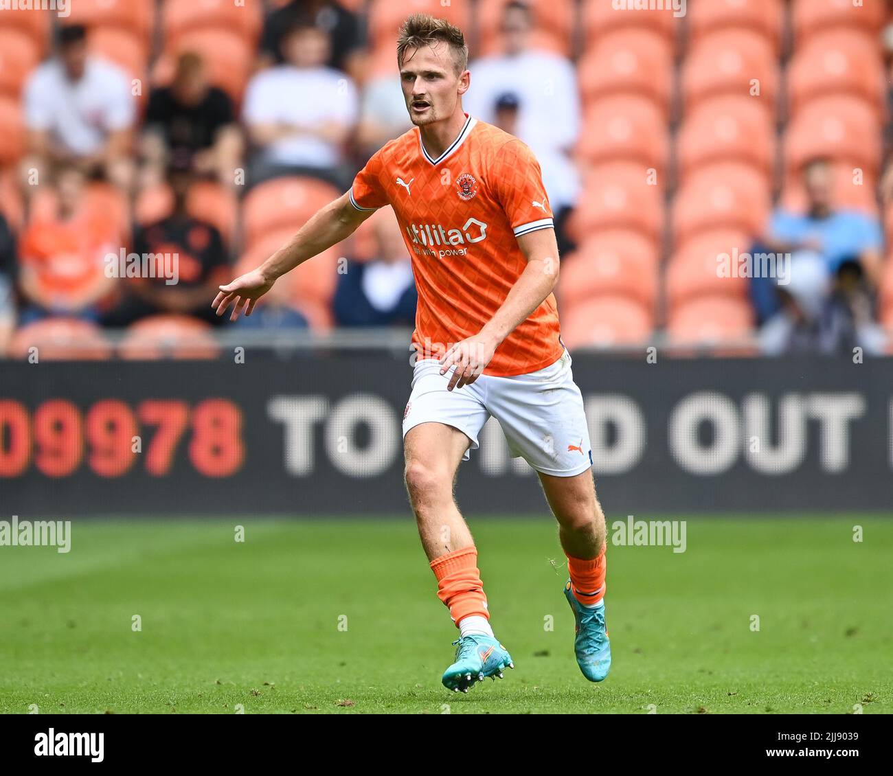 Callum Connolly #2 of Blackpool during the game Stock Photo - Alamy