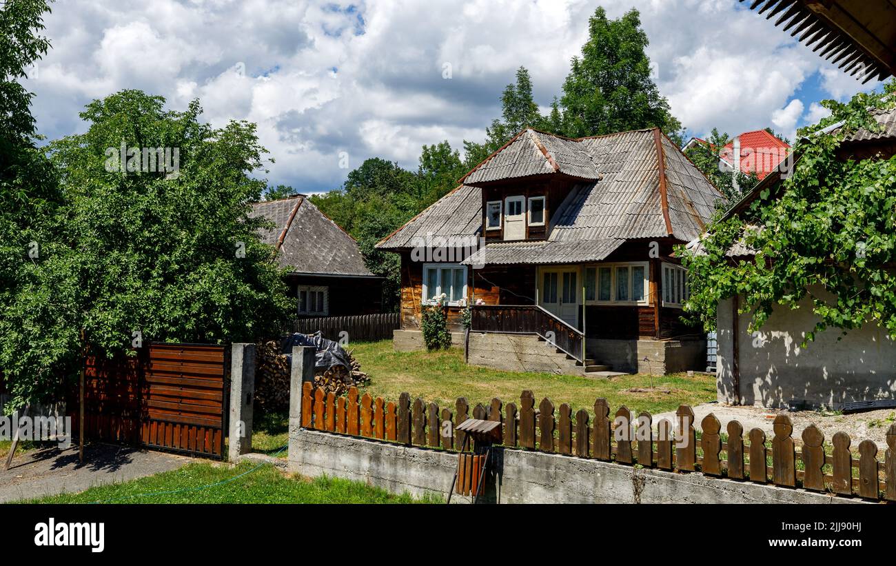 Old Farm houses in Maramures Romania Stock Photo - Alamy