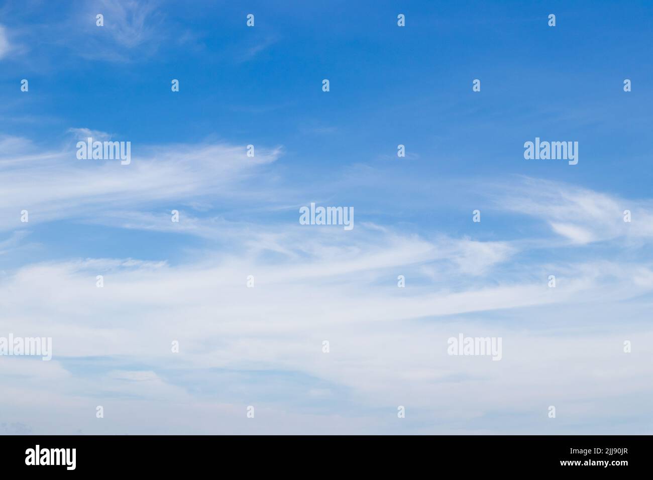 Clear blue color sky with white cloud background Stock Photo - Alamy