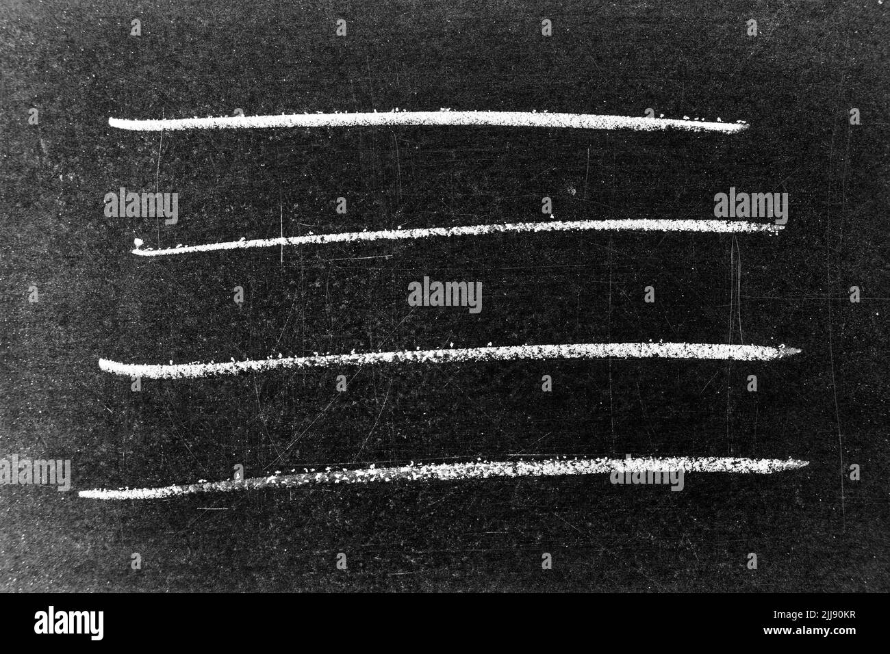 White color chalk as line shape on blackboard background for decoration ...