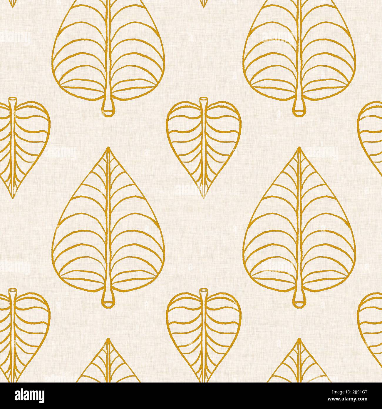 Gender neutral foliage leaf seamless raster background. Simple ...